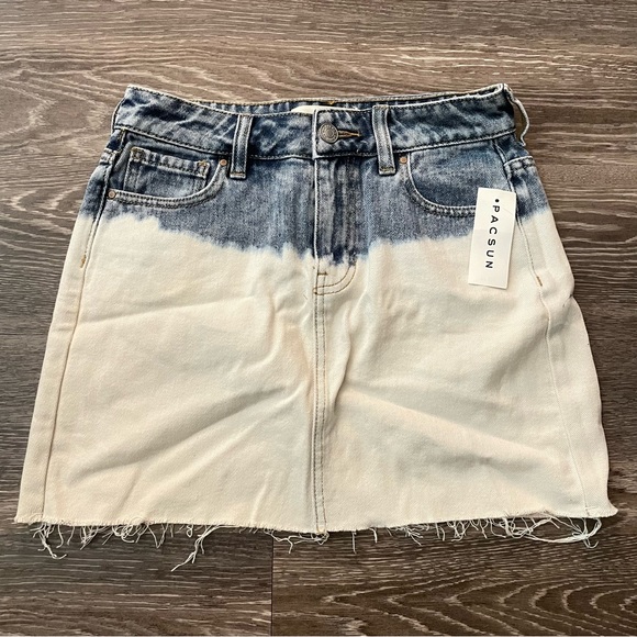 PacSun | Skirts | Nwt Pacsun Denim Skirts Pacsun Twotoned Jean Mini ...